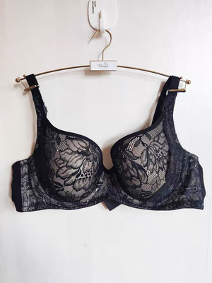 悠然质华性感蕾丝内衣女侧收副乳大胸文胸16-8672