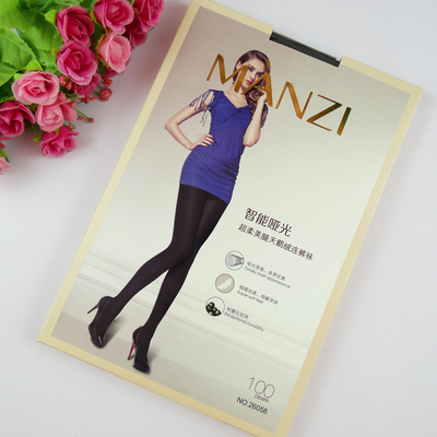 曼姿中厚加裆超柔瘦腿天鹅绒丝袜