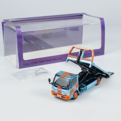 Unique Model 1:64 日野300 全落地拖车 海湾涂装 合金车模型