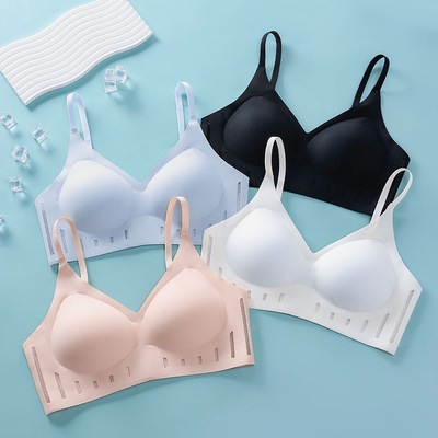 原版裸感高端轻薄透气无钢圈聚拢收副乳运动睡眠无痕内衣女士文胸