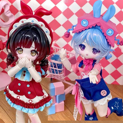 正版邦倪兔兔梦匣BJD盲盒可动