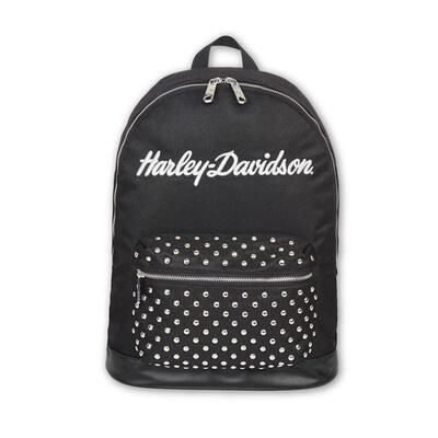 海外代购Harley Davidson/哈雷戴维森男女双肩背包多口袋收纳