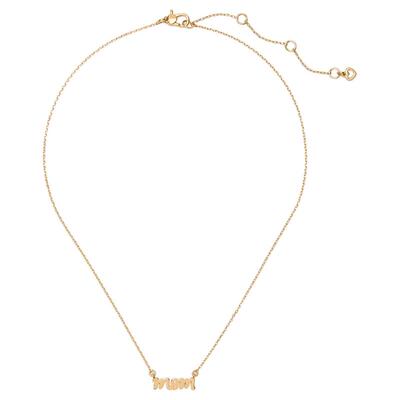 代购kate spade NEW YORK女士项链时尚精致优雅有意义金色