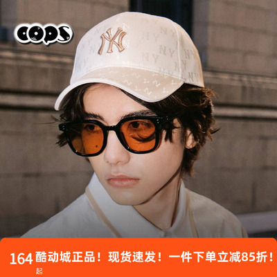 MLB帽子夏季新款男帽女帽情侣棒球帽NY老花遮阳帽鸭舌帽3ACPM105N