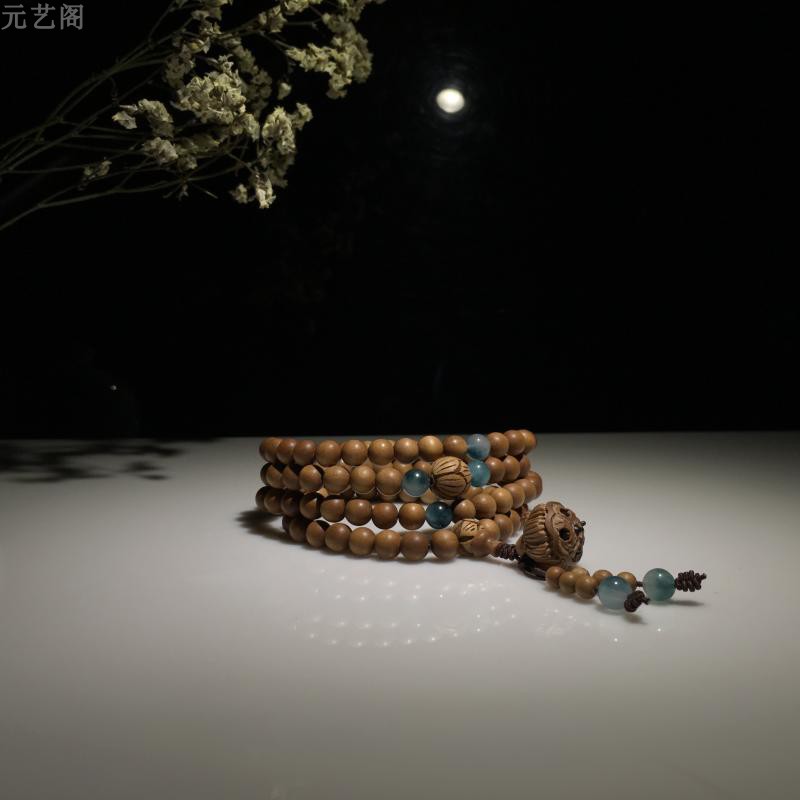 正宗印度老山檀香0.6cm搭配老山檀香莲蓬特色diy女款手链手串