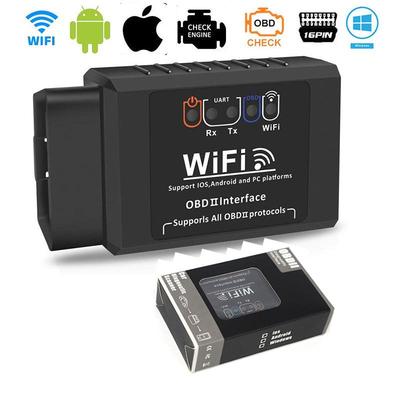 OBD2elm327黑色WIFI蓝牙检测仪
