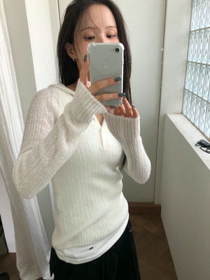 form韩国2025秋季rawrow新款时尚百搭修身显瘦针织衫