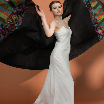 NagarNan超大尺寸135×270 gents 半卡Kani卡尼克什米尔羊绒披肩