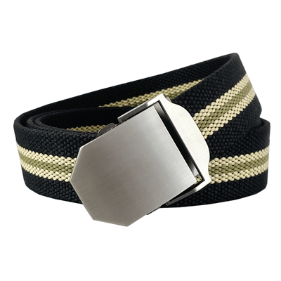 JWKE男士休闲帆布合金扣腰带