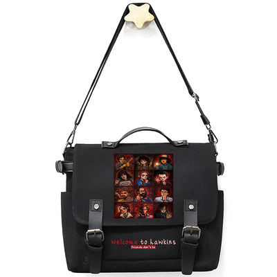 怪奇物语周边单肩斜挎书包