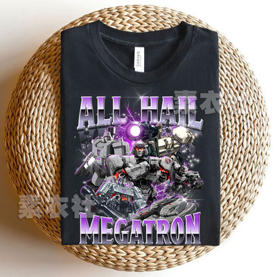 威震天变形金刚T恤纯棉短袖