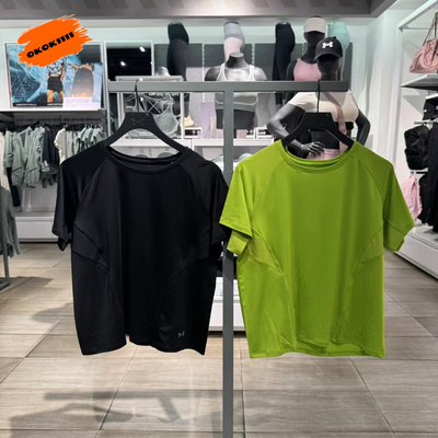 安德玛 UA秋冬Elite Vent女子宽松训练速干运动短袖T恤6010114