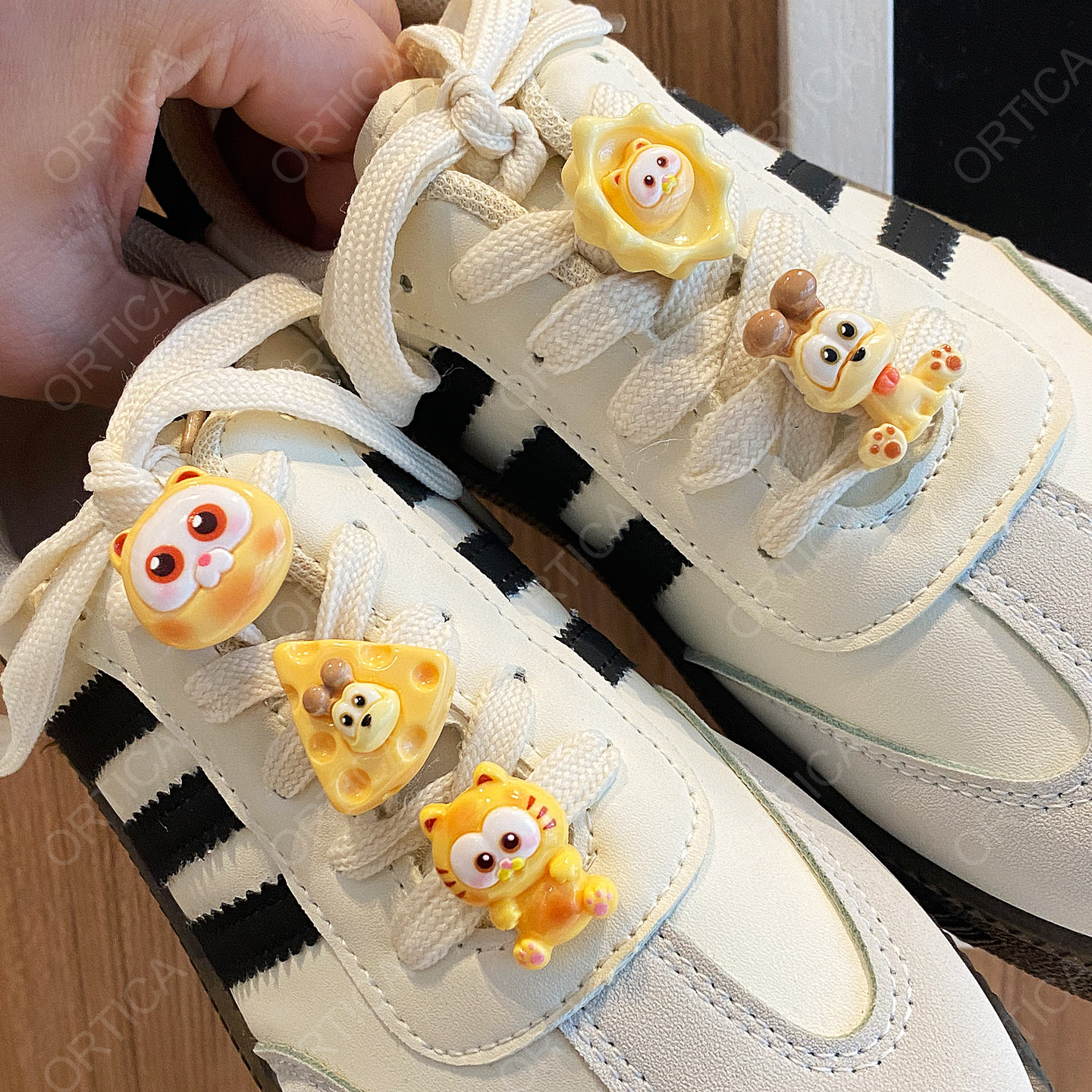 可爱亮面卡通动物鞋带扣可拆卸DIY创意鞋花鞋子装饰配件趣味鞋扣