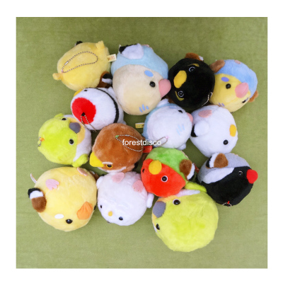 钥匙链书包挂饰鹦鹉摆件毛绒玩具