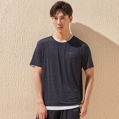 探路者速干春夏户外新品男女圆领