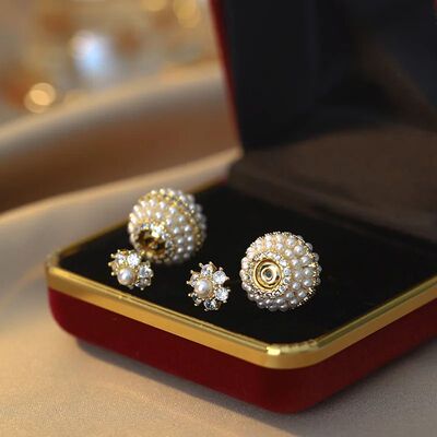 South Korea Fashion Sweet Elegant High Quality Pearl Circle