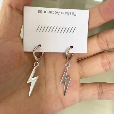 Rinhoo Punk stainless steel Earrings Men Women Gothic Cross