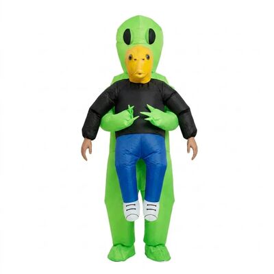 Inflatable Alien Costume With Fish Head Mask Funny Halloween