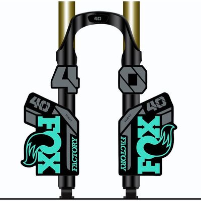 适用于2021fox40前叉贴纸公路车自行车前叉贴FOX 40防水改色贴纸