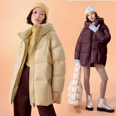 2025款女休闲宽松短款羽绒服九成品L25039半成品定制翻新加厚加工
