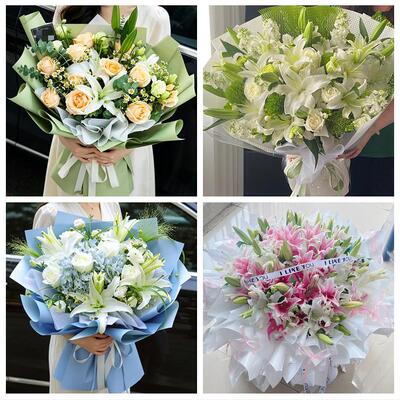 邯郸市邯山丛台复兴区肥乡区同城鲜花店玫瑰百合花束送老婆女朋友