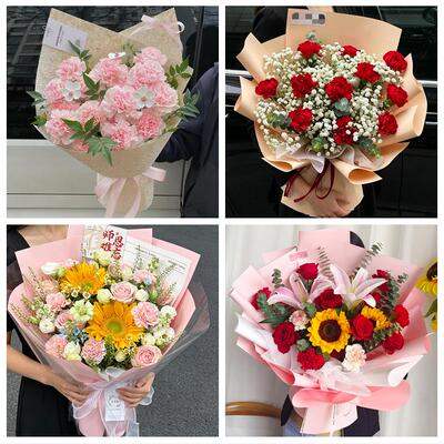 怀化市溆浦会同县麻阳新晃县同城鲜花店送康乃馨百合长辈生日花束