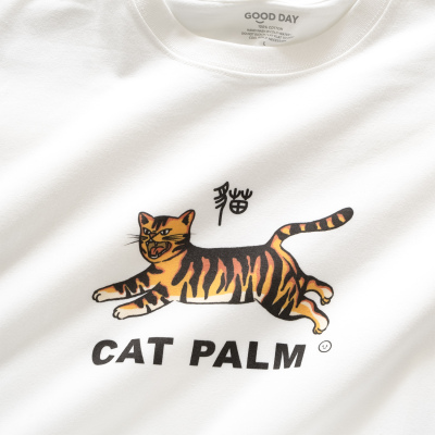 adlib小清新短袖青年猫猫T恤
