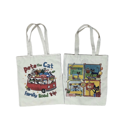 pete the cat蓝猫绘本故事周边帆布袋收纳包
