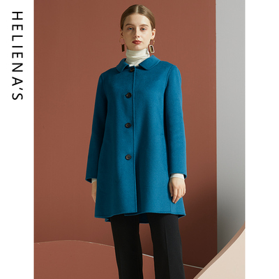 海兰丝毛呢外套克莱因大衣