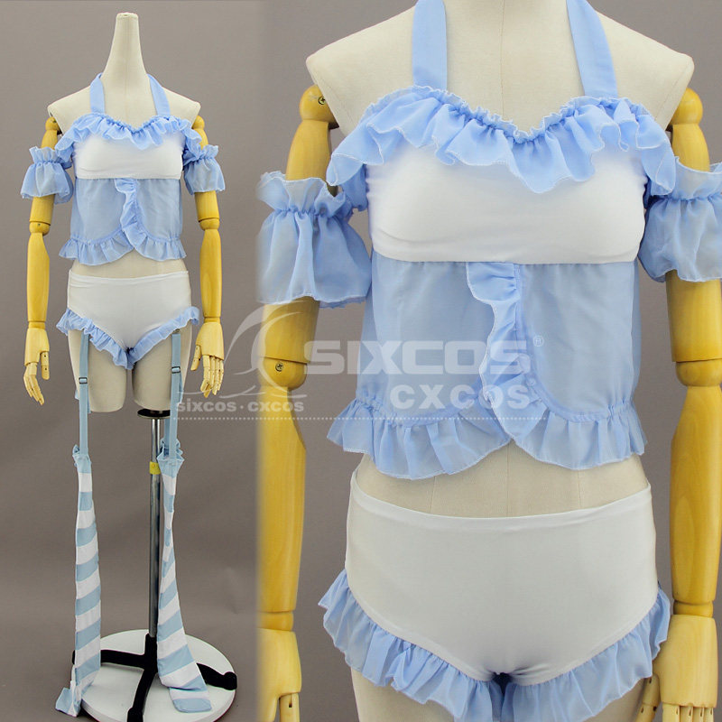 刀剑神域 朝田诗乃 泳装 COS服装定做 Asada Shino COSPLAY Costu