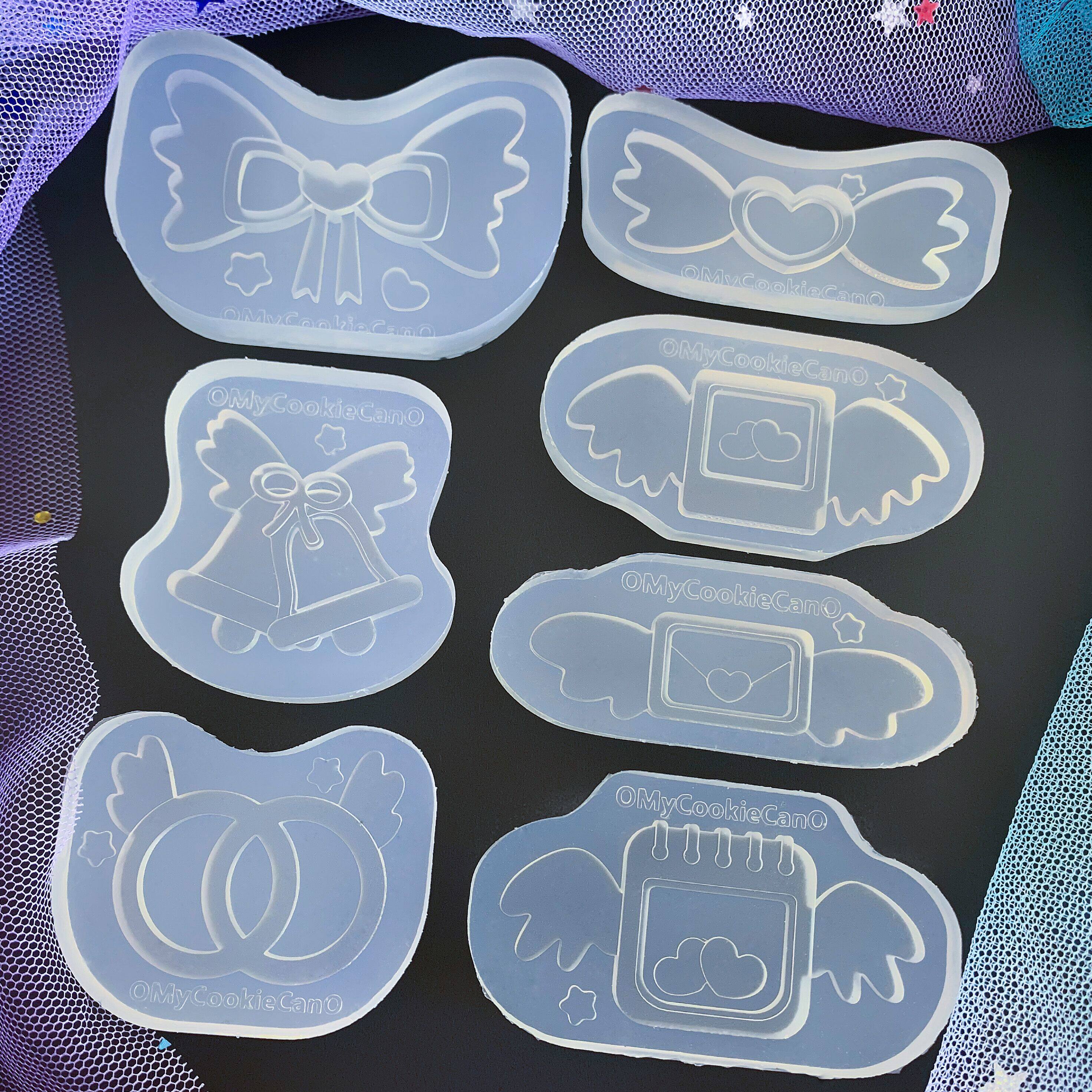 Mycookiecan可爱翅膀系列水晶滴胶模具 手工diy饰品挂件硅胶模具