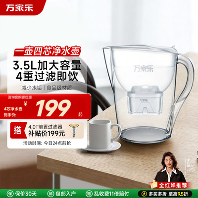 万家乐净水壶过滤水壶滤芯家用自来水净水器过滤器CHH-02-0.2L