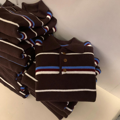 韩系高级美拉德长袖polo领