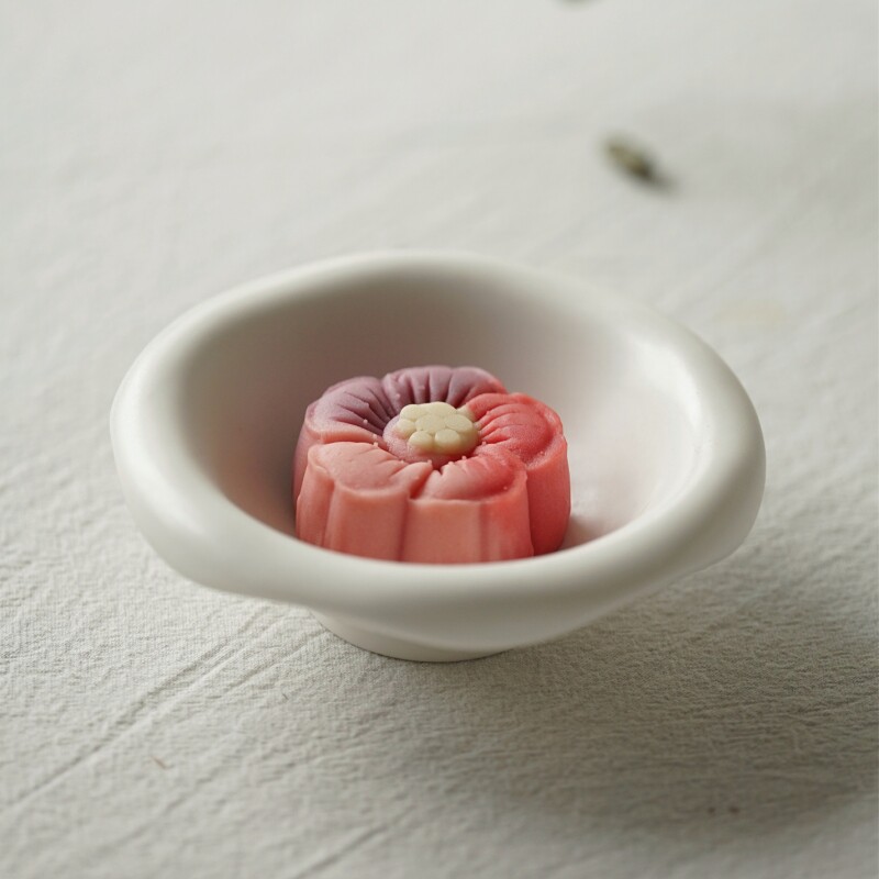 【叶子手作】云朵小料碟纯色味碟蘸料酱料碟小菜碟日式哑光茶点盘