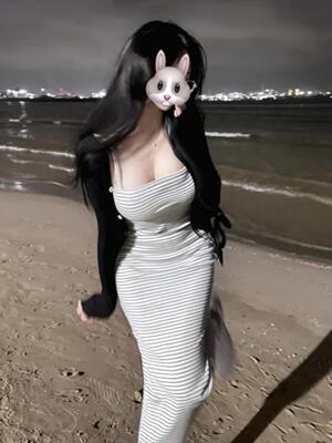 51STUDIO自制 ins热门推荐GW002 女人味显身材经典条纹吊带连衣裙