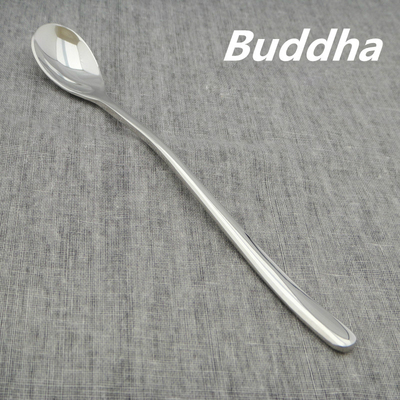 Buddha月光长柄勺 长冰更长咖啡冷饮搅拌勺子 加厚不锈钢出口法国
