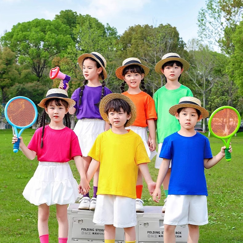 孩子的天空糖果色六一儿童演出服幼儿园班服毕业照运会啦啦队服装