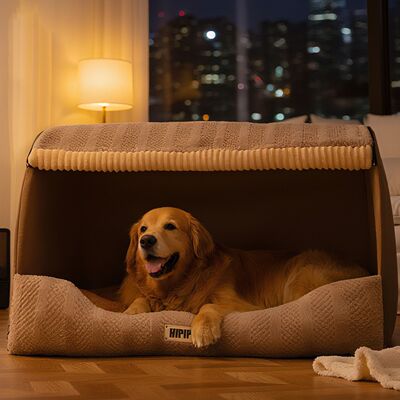 宠物狗窝秋冬保暖千鸟格