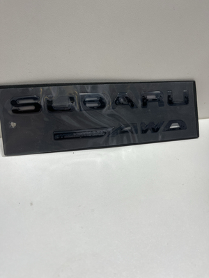 森林人字母车标 森林人专用FORESTER SUBARU AWD 尾部标志贴3D贴