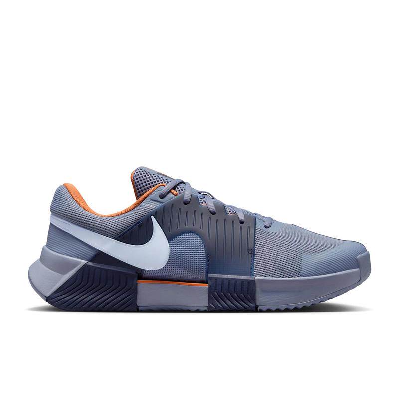 海外代购Nike/耐克男士网球鞋Zoom气垫防滑耐磨蓝灰色透气网面