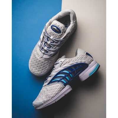 代购Adidas阿迪达斯CLIMACOOL 2 SCHUH蓝白缓震透气防滑跑步鞋