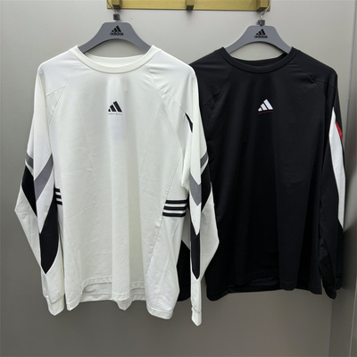 阿迪达斯 BASKETBALL男子运动潮流宽松速干长袖T恤 IA8934 IA8935