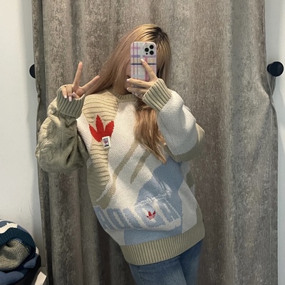 三叶草男女运动休闲潮流卫衣毛衣