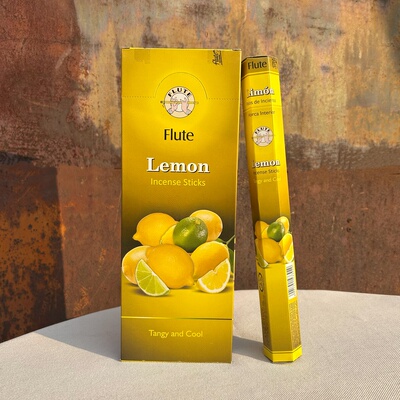 印度进口Flute正品线香柠檬Lemon果香香薰家用室内卫生间持久除臭