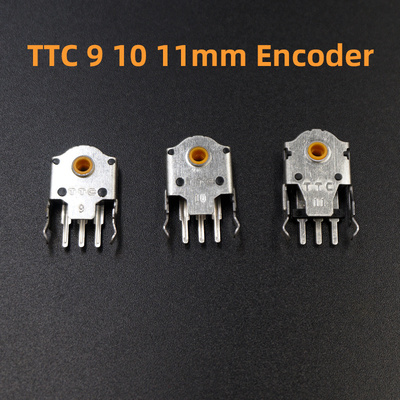 鼠标滚轮编码器 TTC 9 10 11mm黄芯解码Sensei TEN G403 G102 304