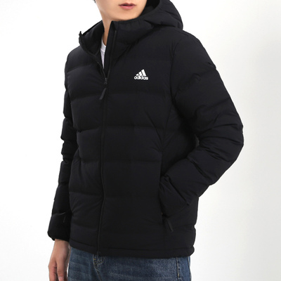 阿迪达斯男正品连帽羽绒服运动