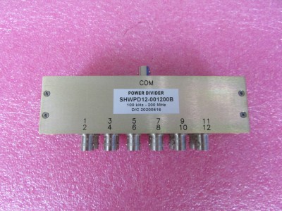 SHWPD12-001200B 100KHz-200MHz 1W一分12射频微波功率功分器