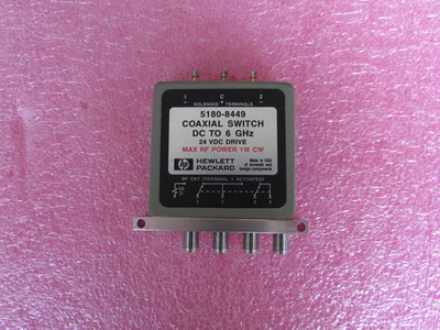 Agilent进口5180-8449 DC-6GHz SP3T 24V单刀三掷射频同轴开关