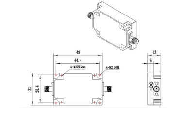 1-20GHz 23dB 30dBm 1W SMA 1-20GHz超宽带功放 宽带功率放大器