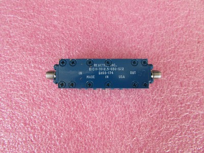 REACTEL 81C11-3912.5-650-S22 3.56-4.26GHz射频同轴带通滤波器